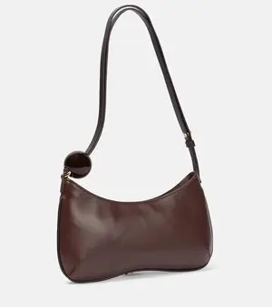Jacquemus Le Bisou Perle Leather Shoulder Bag - Brown