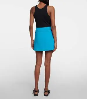 GANNI Wool-blend Mini Skirt