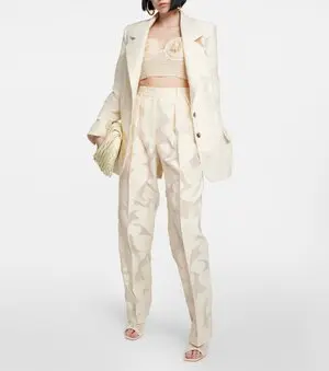 THE MANNEI Caen Jacquard Cotton Blazer