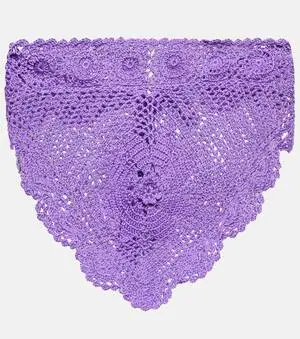 Anna Kosturova Anna Kosturova Triangular Crochet Top Purple