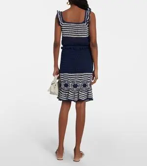 Anna Kosturova Striped Crochet Top