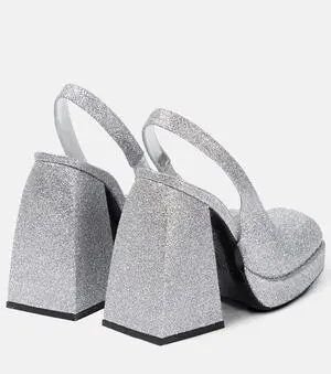 NODALETO Bulla Jill Platform Pumps - Silver