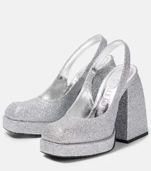 NODALETO Bulla Jill Platform Pumps - Silver