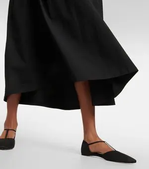 TOTEME Cotton Midi Dress - Black