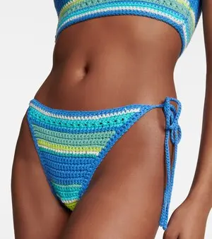 GANNI Cotton Crochet Bikini Bottoms