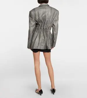 THE MANNEI Antibes Leather Blazer