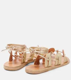 ANCIENT GREEK SANDALS Aristides Sandals - Metallic