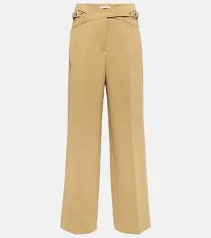 DION LEE Interlock High-rise Wide-leg Pants
