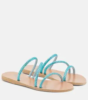 ANCIENT GREEK SANDALS Polytimi Embellished Leather Sandals