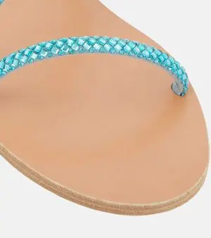 ANCIENT GREEK SANDALS Polytimi Embellished Leather Sandals