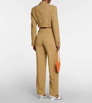 DION LEE Interlock Belted Cropped Blazer