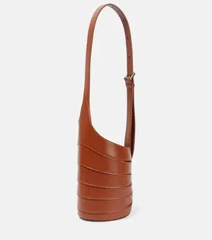 Alaïa Babel Small Leather Shoulder Bag - Brown