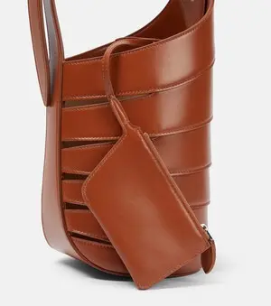 Alaïa Babel Small Leather Shoulder Bag - Brown