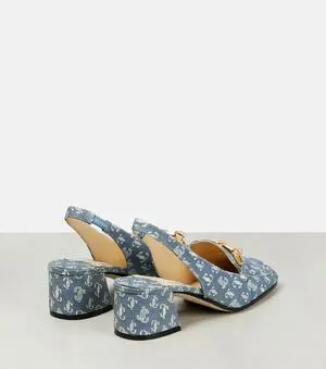 JIMMY CHOO Diamond Tilda 45 Slingback Pumps - Blue