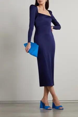Alex Perry Manor Satin-crepe Midi Dress