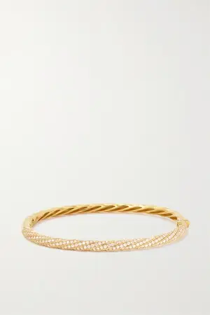 David Yurman Net Sustain Cable Edge 18-karat Recycled Diamond Bracelet