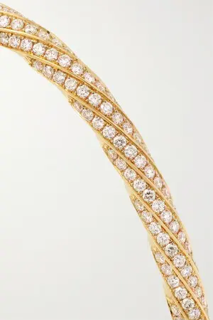 David Yurman Net Sustain Cable Edge 18-karat Recycled Diamond Bracelet