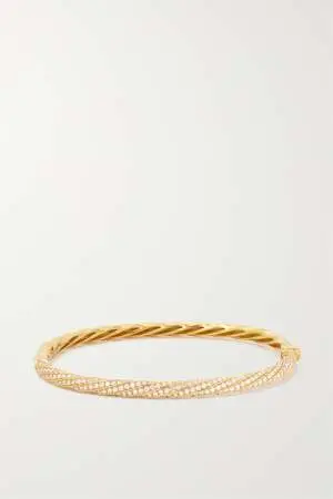David Yurman Net Sustain Cable Edge 18-karat Recycled Diamond Bracelet