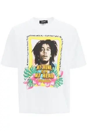 Dsquared2 DSQUARED2 'BOB MARLEY' T-SHIRT - White