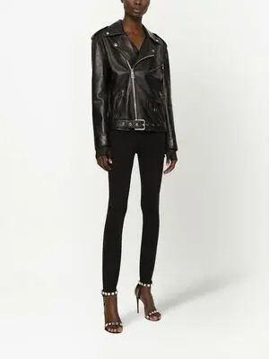 Dolce & Gabbana Leather Biker Jacket
