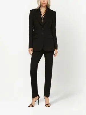 Dolce & Gabbana Turlington Gabardine Single-breasted Blazer - Black