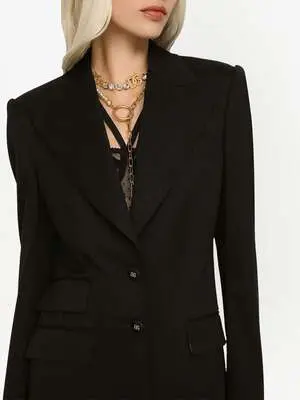 Dolce & Gabbana Turlington Gabardine Single-breasted Blazer - Black