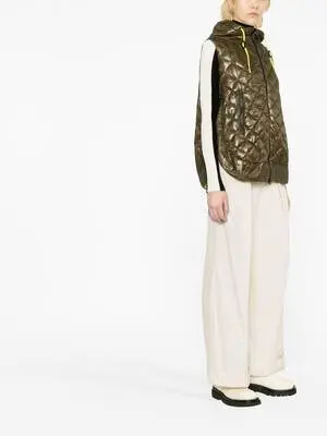 Herno Zip-up Hooded Quilted Gilet