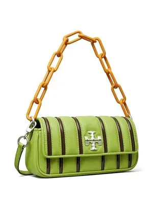 Tory Burch Kira Bombe Striped Shoulder Bag
