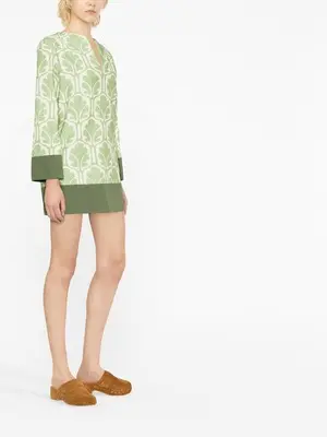 La DoubleJ Graphic Print Mini Dress
