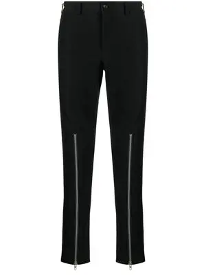 Comme Des Garçons Zip-detail Trousers - Black