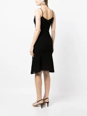 SELF-PORTRAIT Bead-embellished Knitted Midi-dress