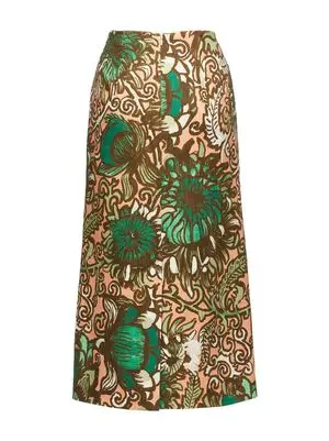 La DoubleJ Floral-print Pencil Skirt