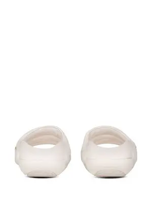 Balmain B-it Quilted Leather Slides - White