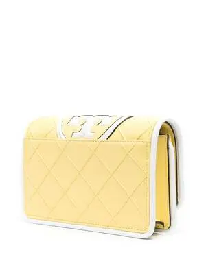 Tory Burch Quilted Leather Crossbody Bag - Yellow