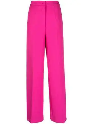 BLANCA VITA Overlapping-panel Palazzo Pants - Pink