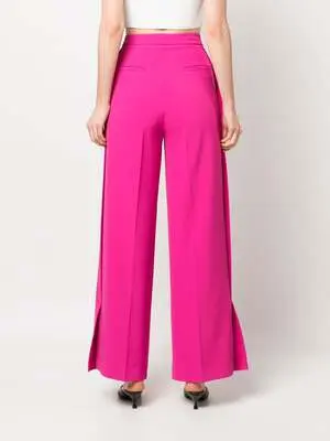 BLANCA VITA Overlapping-panel Palazzo Pants - Pink