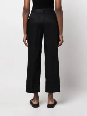Calvin Klein Linen Cropped Trousers