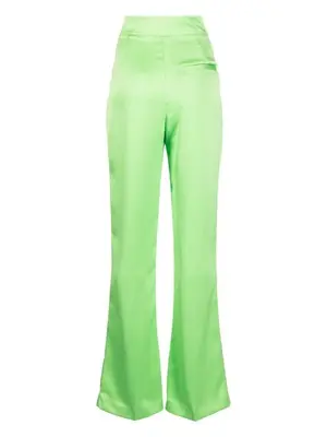 GENNY Pleat-detail Flared Trousers