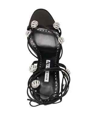 Manolo Blahnik Elsaka 100mm Embellished Sandals