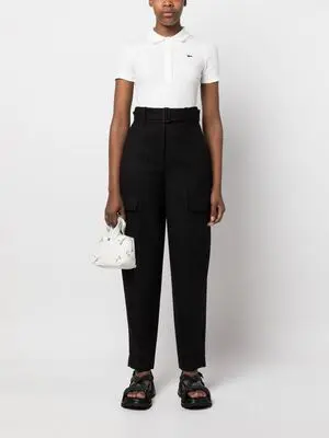 Lacoste Logo-patch Cotton Polo Shirt - White