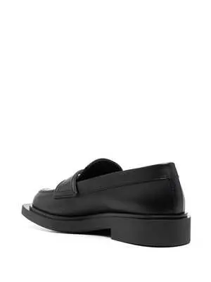3JUIN Almond-toe Leather Loafers - Black