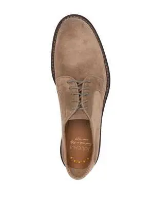DOUCAL'S Lace-up Suede Derby Shoes - Neutrals