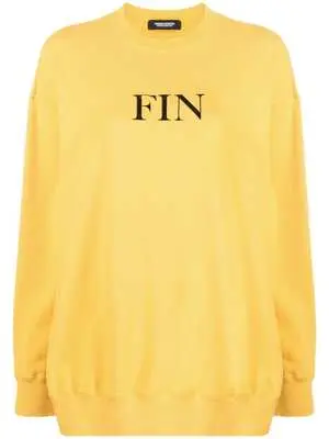 Undercover Graphic-print Cotton Sweatshirt - Yellow