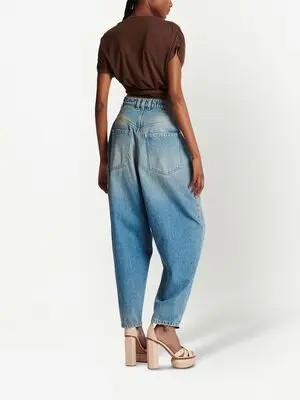 Balmain Knotted Cropped Top