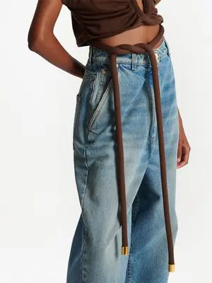 Balmain Knotted Cropped Top