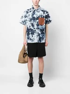 FERRARI Tie-dye Patterned Shirt