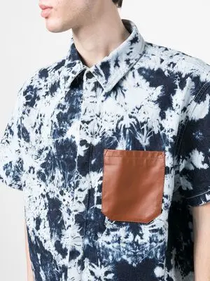 FERRARI Tie-dye Patterned Shirt