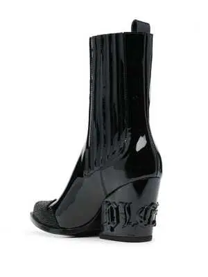 Philipp Plein Crystal-embellished Boots