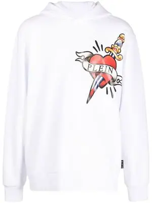 Philipp Plein Logo-print Hoodie - White