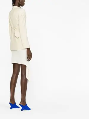 Off-White Single-breasted Virgin Wool Blazer - Neutrals